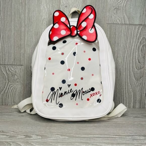 Disney | Bags | Walt Disney World Minnie Mouse Backpack Purse Inside ...